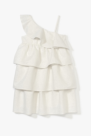 White Ruffle Tier Dress - Dresses | Country Road