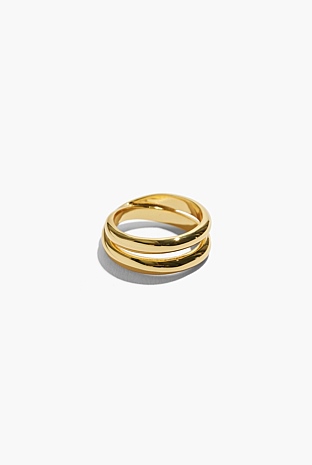 Gold Addi Twist Ring - Jewellery | Country Road