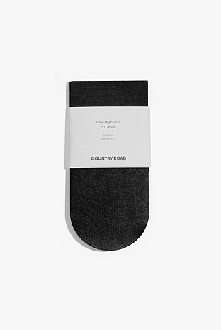 Black 20 Denier Knee High Sock - Socks & Tights | Country Road