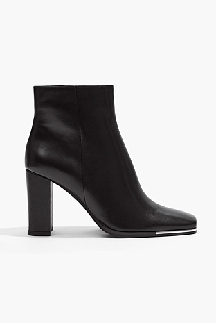 Black Leather Cassidy Boot - Boots | Country Road