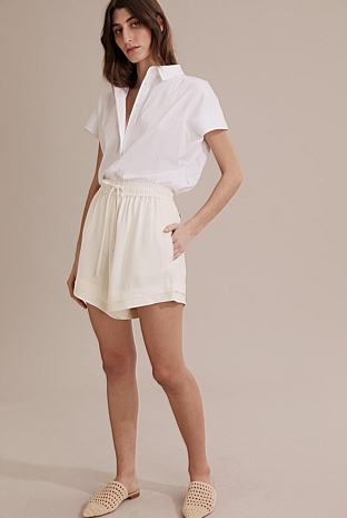 Winter White Soft Fluid Short - Shorts | Country Road