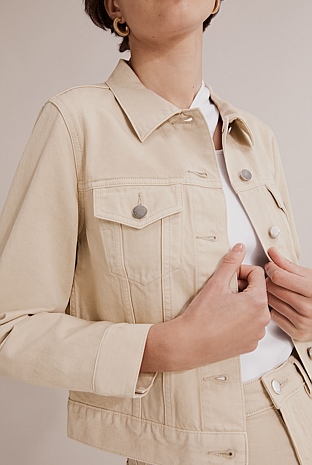 Calico Slim Australian Cotton Denim Jacket - Jackets & Coats | Country Road