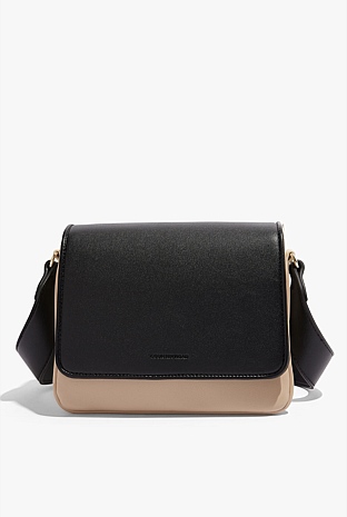 Black Flap Detail Shoulder Bag - Bags | Country Road