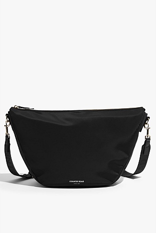 Black Recycled Polyester CR Zip Sling Bag - Bags | Country Road