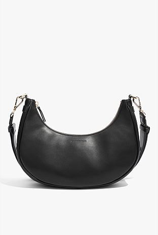 Black Half Moon Shoulder Bag - Bags | Country Road