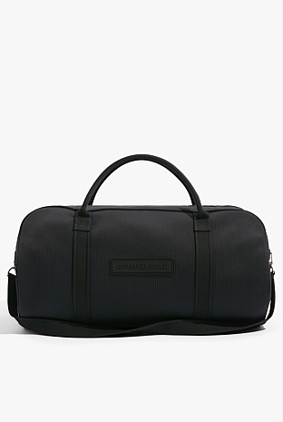 Black Neoprene Rib Logo Tote - Bags | Country Road