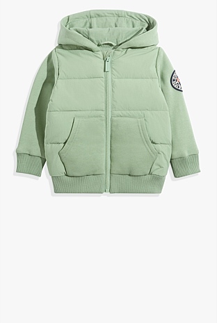 Pear Nylon Puffer Sweat Jacket - Organically Grown or Recycled ...