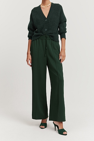 Dark Spruce Pull-on Wide Leg Pant - Pants | Country Road