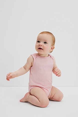 Mineral Pink Organically Grown Cotton Heritage Bodysuit - Organically ...
