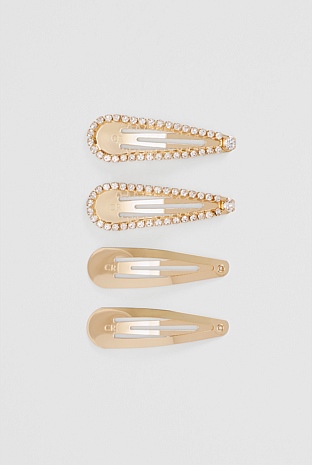 Gold Snap Clips Pack of 4 - Accessories | Country Road