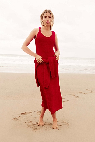 Fiesta Red Tape Knit Dress - Holiday | Country Road