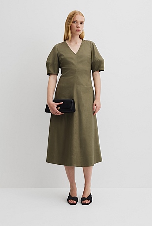 Caper Fit and Flare Midi Dress - Event | Country Road