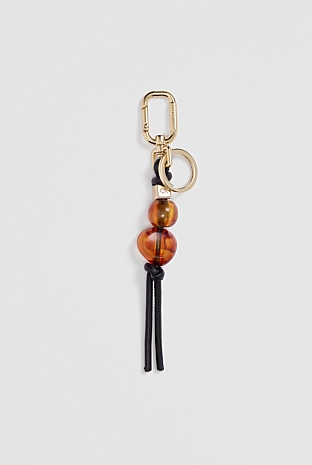 Black Beaded CR Keyring - Bags | Country Road