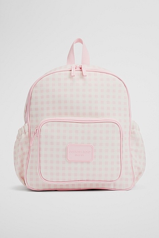 Mineral Pink Gingham Backpack - Accessories | Country Road