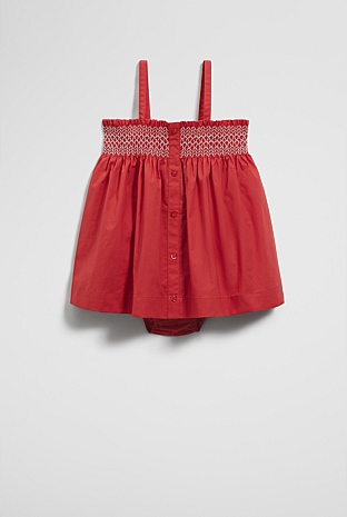Shirred Romper Dress - Dresses | Country Road