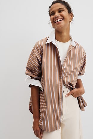 Caramel Stripe Dolman Striped Shirt - Shirts | Country Road