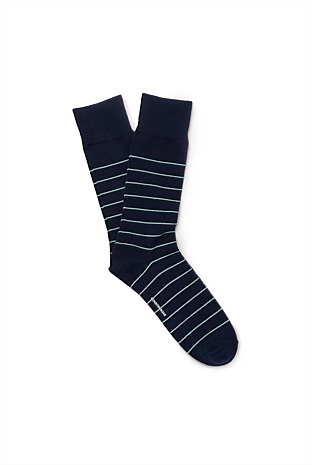 Navy Thin Stripe Socks - Socks | Country Road