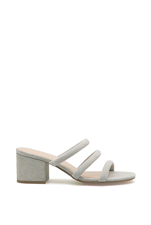 Pale Grey Alba Mule - Heels & Wedges | Country Road