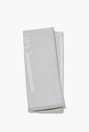 Mid Grey Heritage Logo Tea Towel - Tea Towels | Country Road