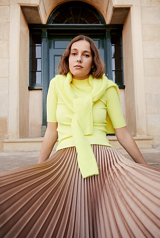 Citrus Rib Knitted Top - Knitwear | Country Road