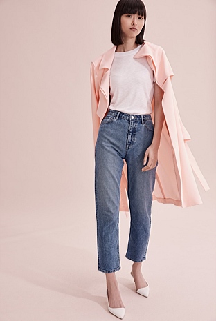 Cosmetic Pink Soft Waterfall Trench - Jackets & Coats | Country Road