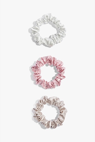 Metallic Multi Scrunchie Box Pack of 3 - Accessories | Country Road