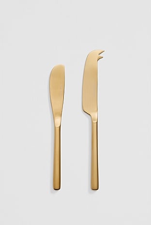 Soft Gold Nolan Cheese Knife Set of 2 - Cutlery | Country Road