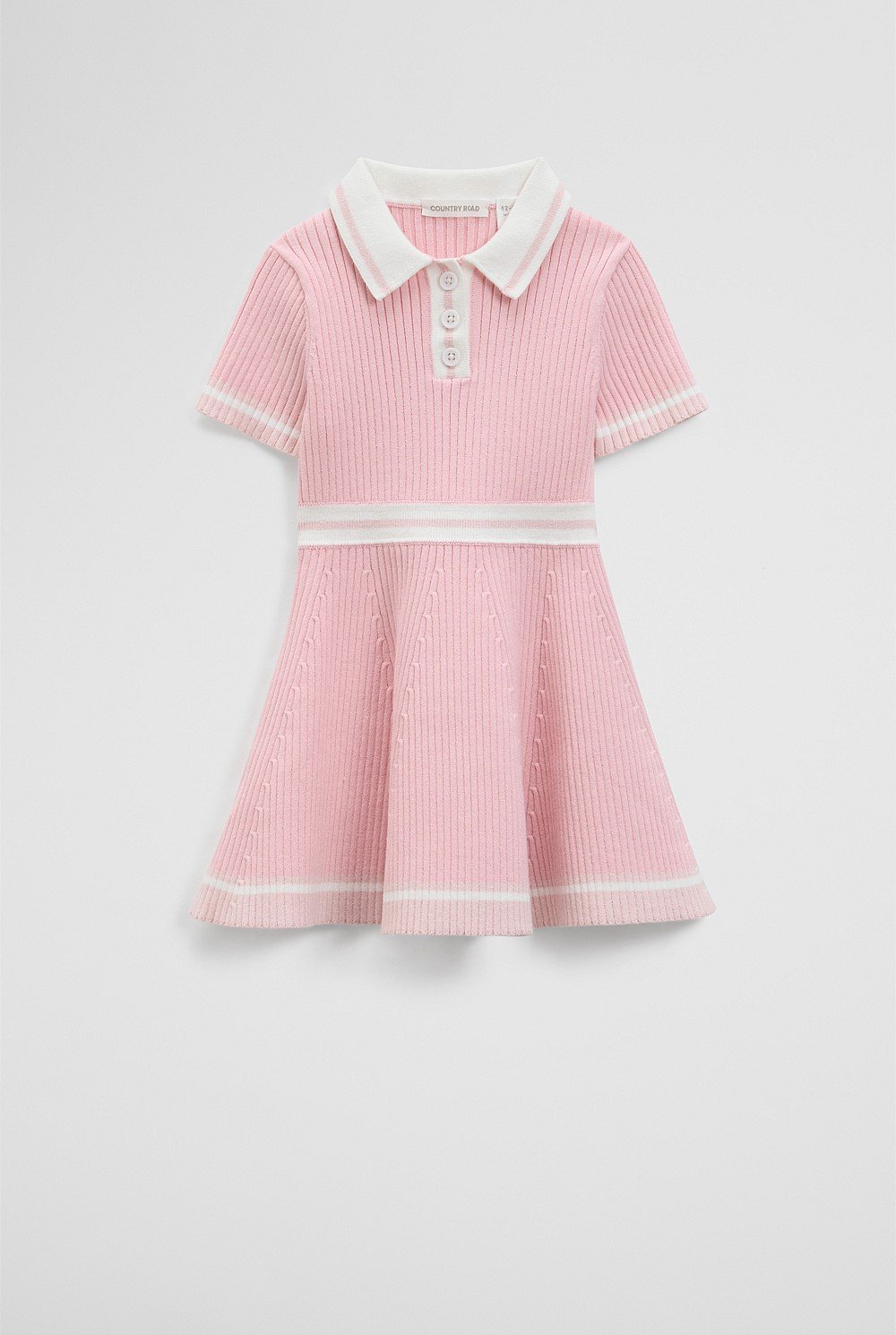 Playful Pink Short Sleeve Knit Dress - Dresses | Country Road