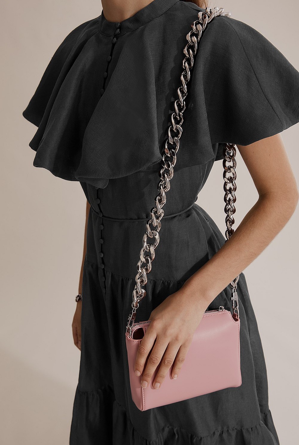 Powder Pink Chain Bag - Bags | Country Road