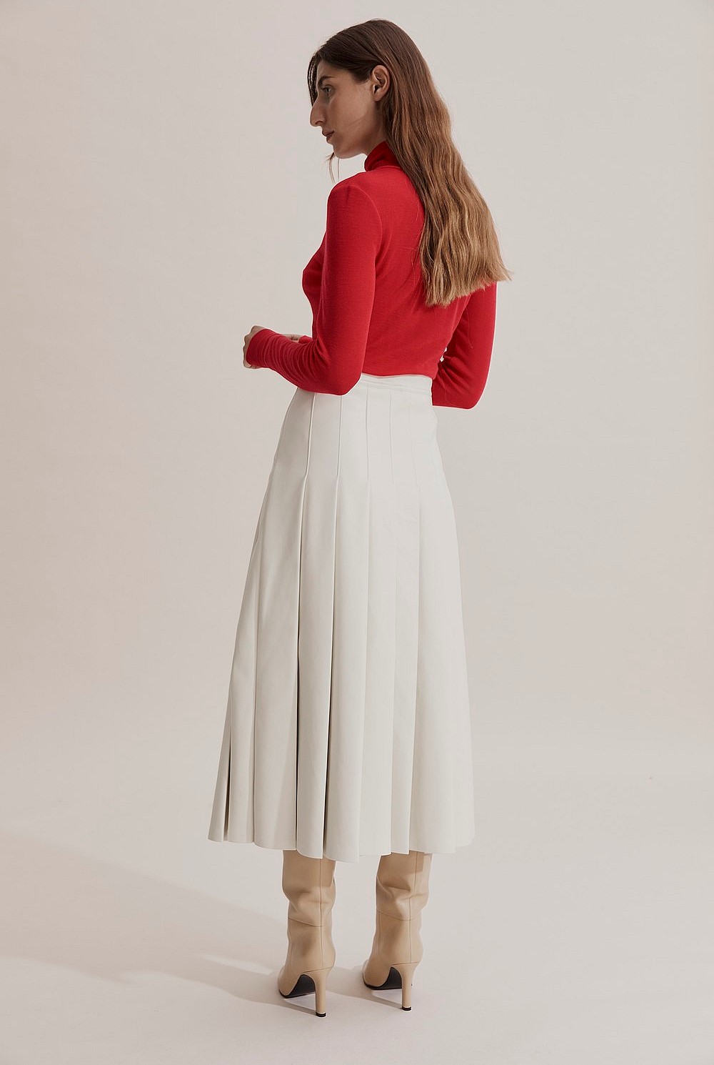 Lipstick Red Babywool Roll Neck Skivvy - Natural Fibres | Country Road