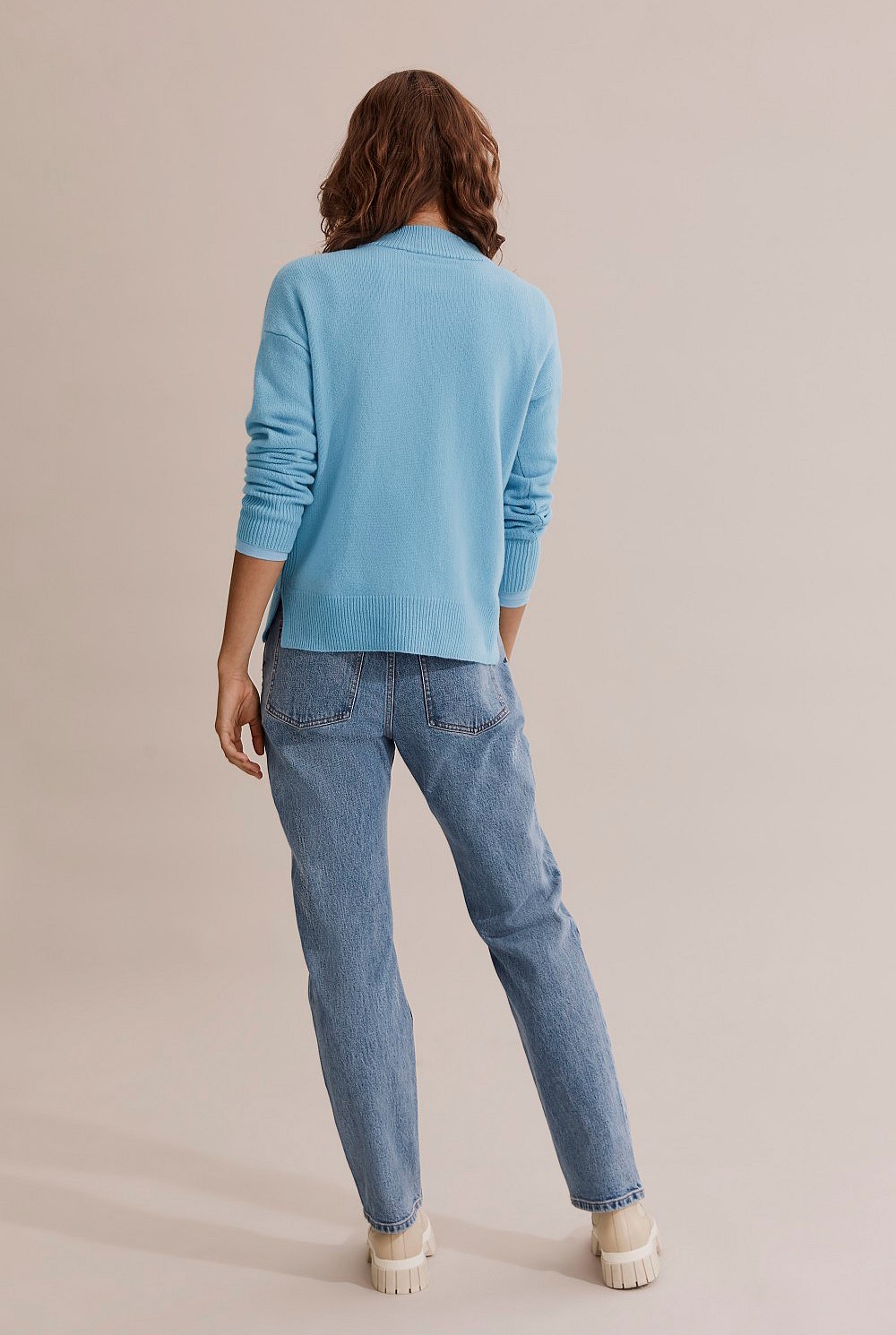 Oxygen Rib Luxe Merino Knit - Natural Fibres | Country Road