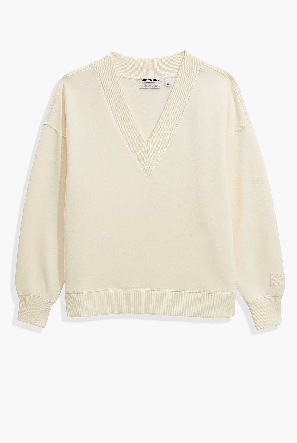Butter Cloud Australian Cotton Modern V-Front Sweat - Natural Fibres ...