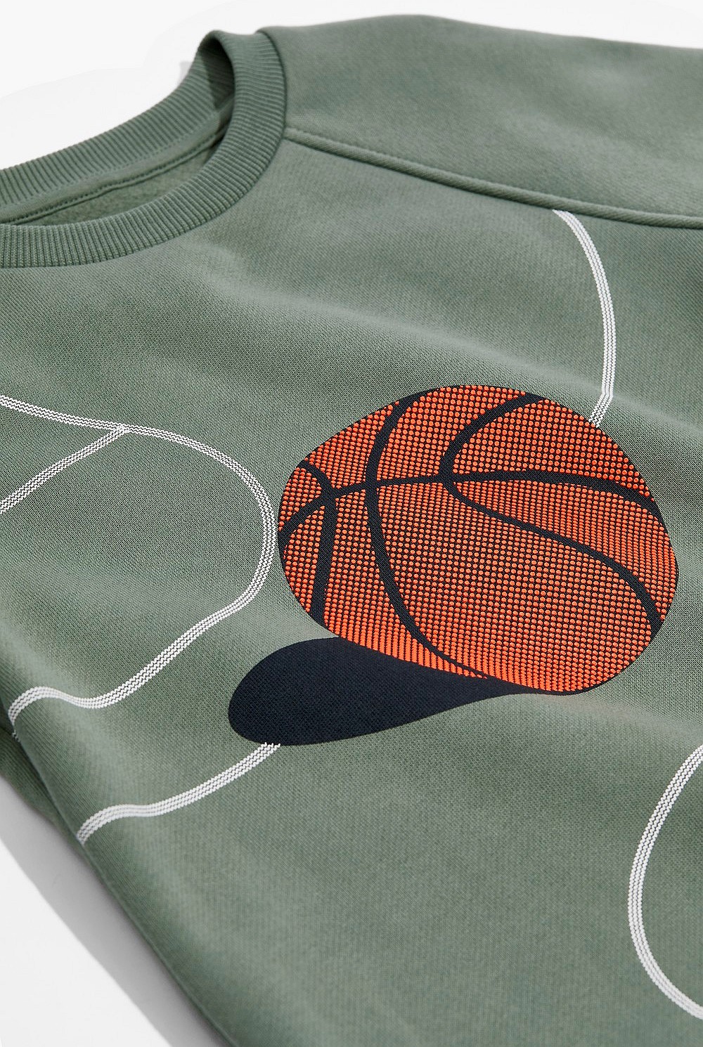 Sage Organically Grown Cotton Basketball Sweat - Sweats | Country Road