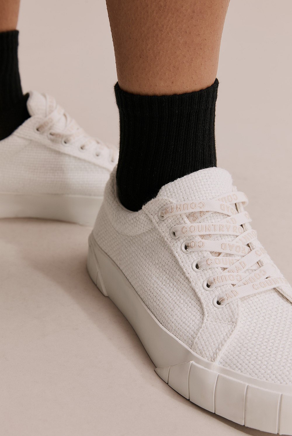 Black Rib Half Crew Sock - Socks & Tights | Country Road