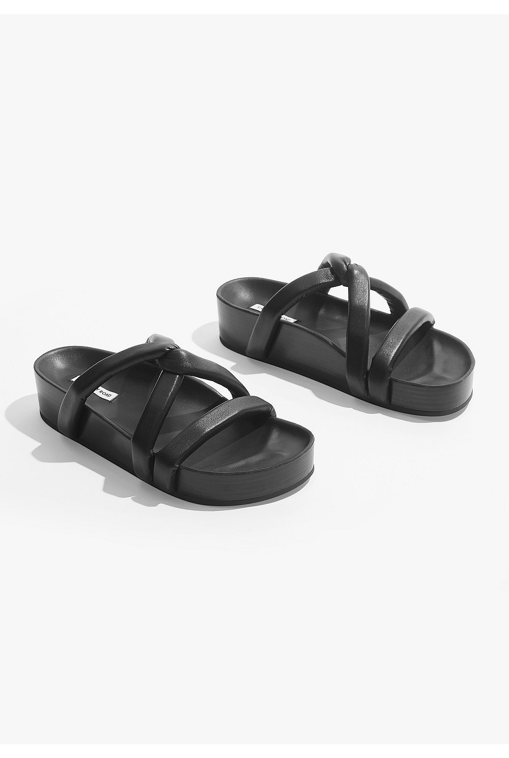 Black Leather Marissa Slide - Sandals & Thongs | Country Road