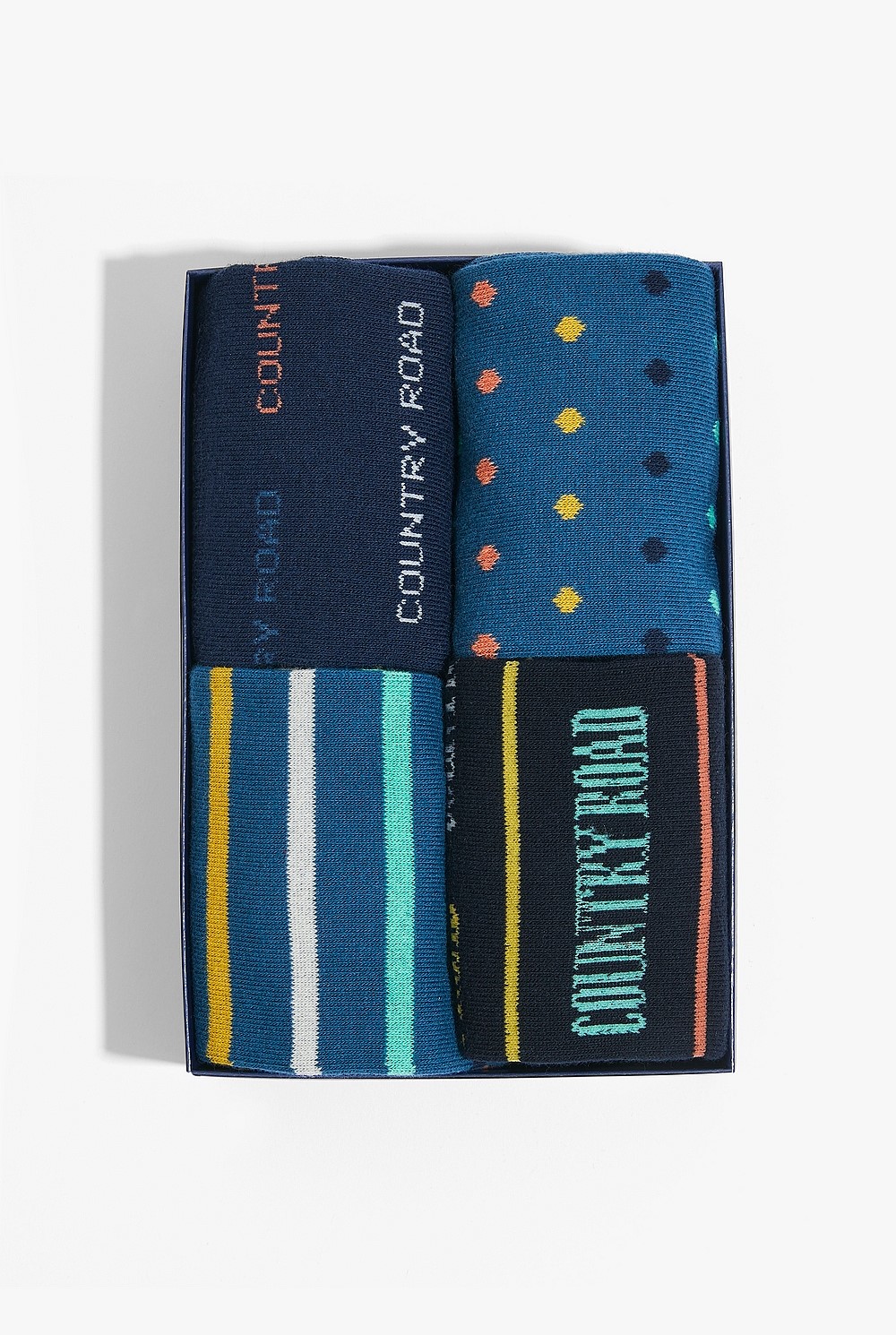 Multicolour Branded Sock Pack of 4 - Socks | Country Road