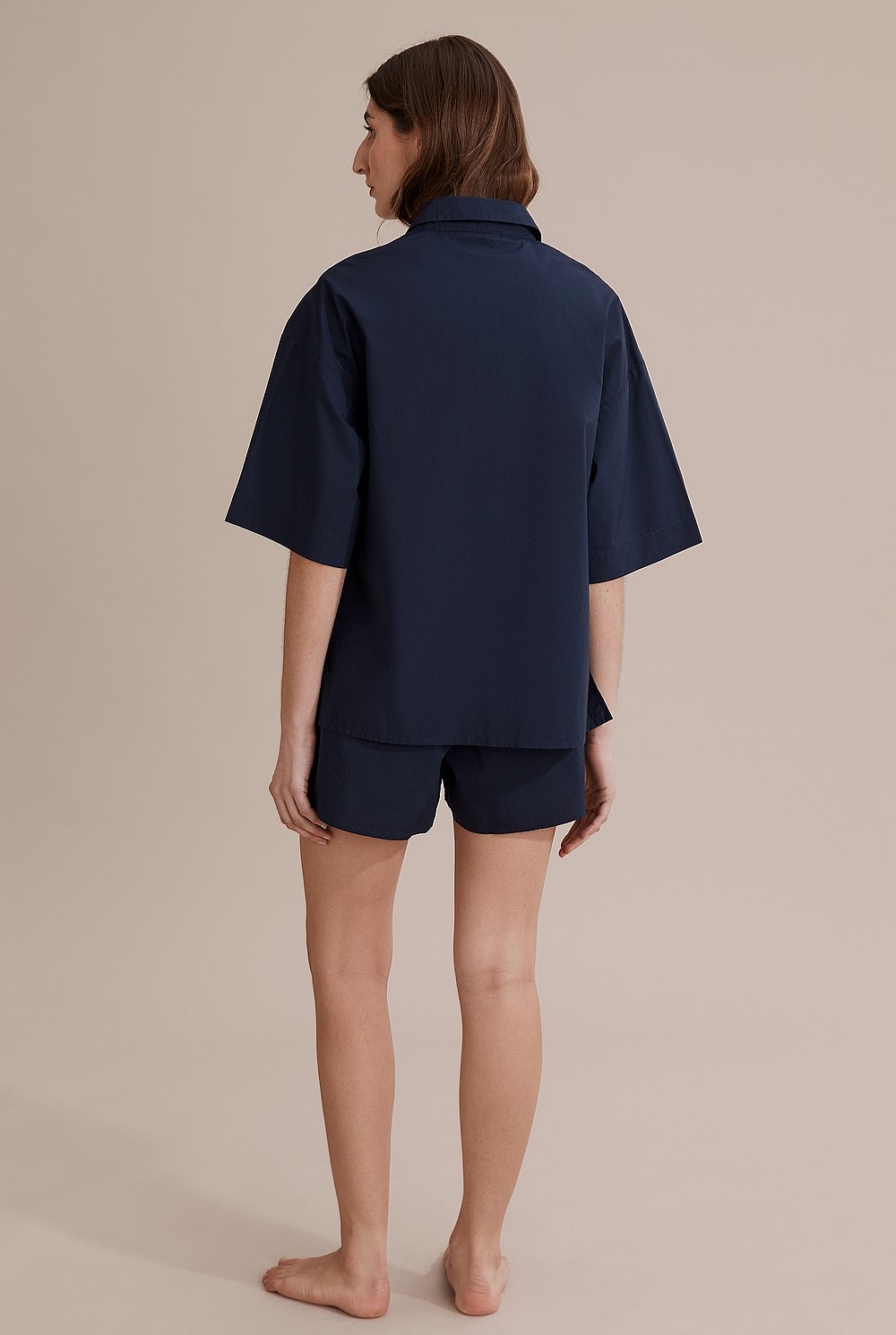 Navy Woven Lounge Shirt - Sleepwear | Country Road