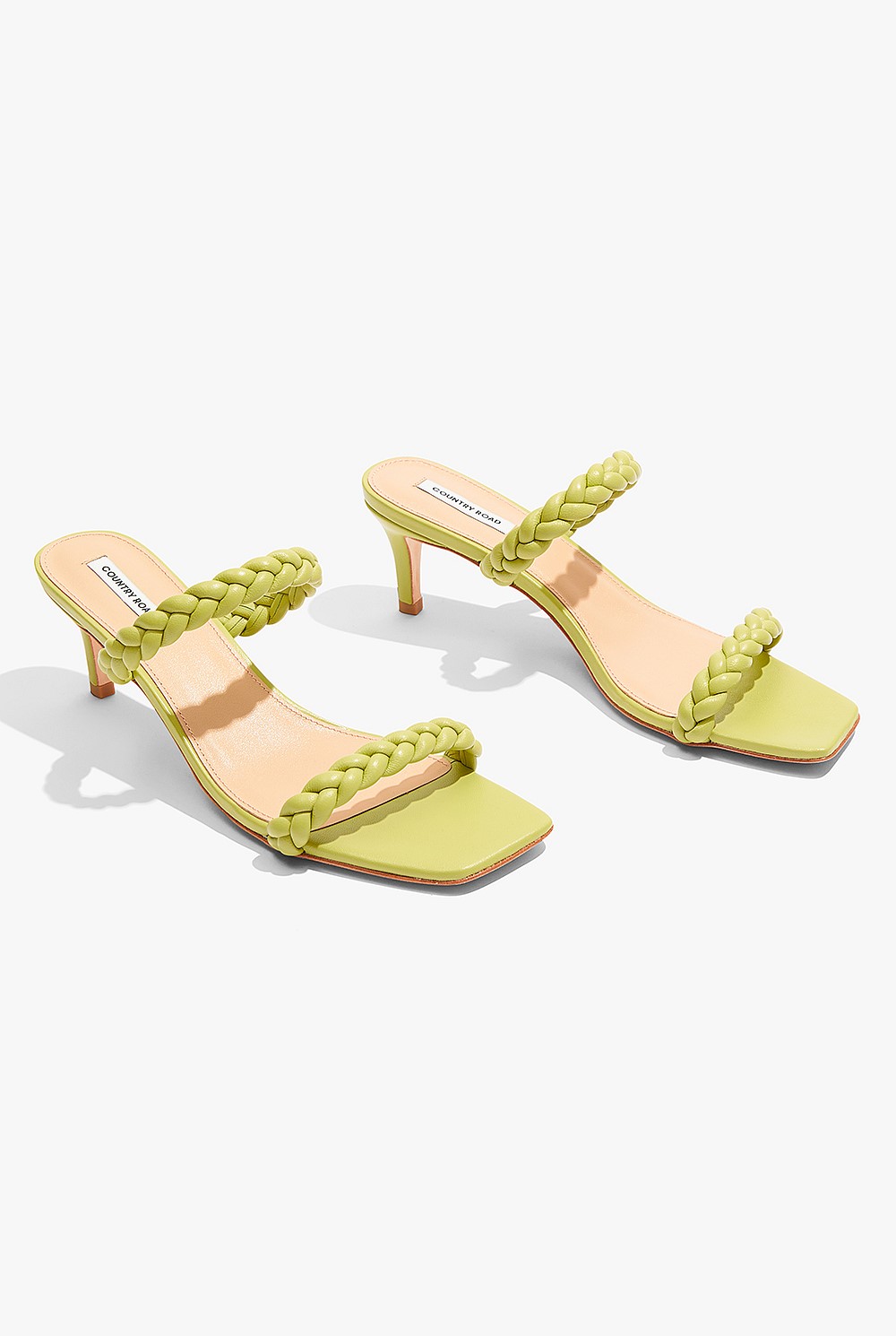 Pea Green Maeve Heel - Heels & Wedges | Country Road