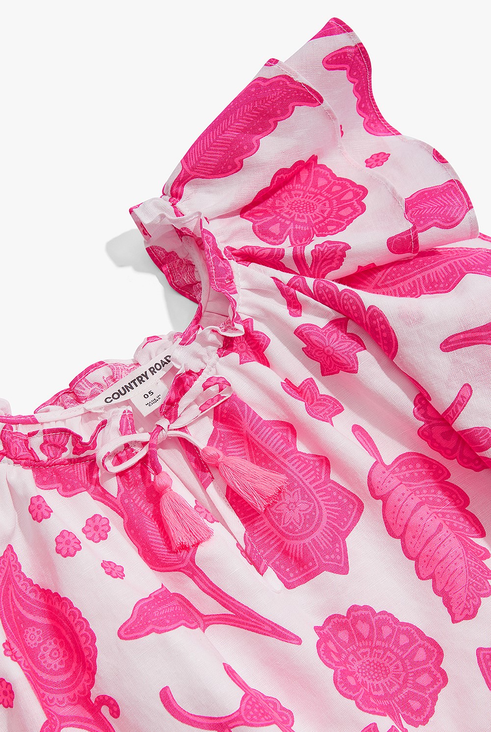 Marshmallow Multi Stamp Dress - Dresses | Country Road