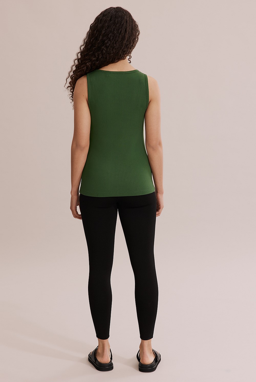 Fern Square Neck Rib Top - T-Shirts & Tops | Country Road
