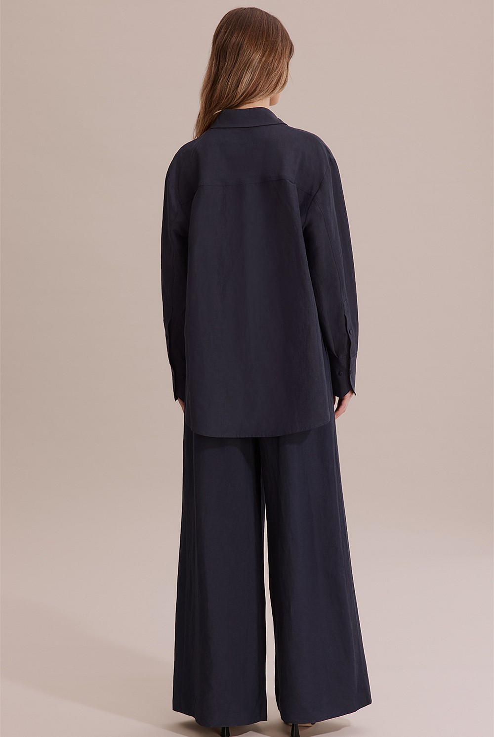 Midnight Blue Relaxed Tailored Shirt - Shirts | Country Road