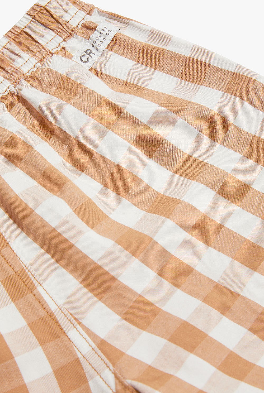 Camel Large Check Short - Shorts | Country Road