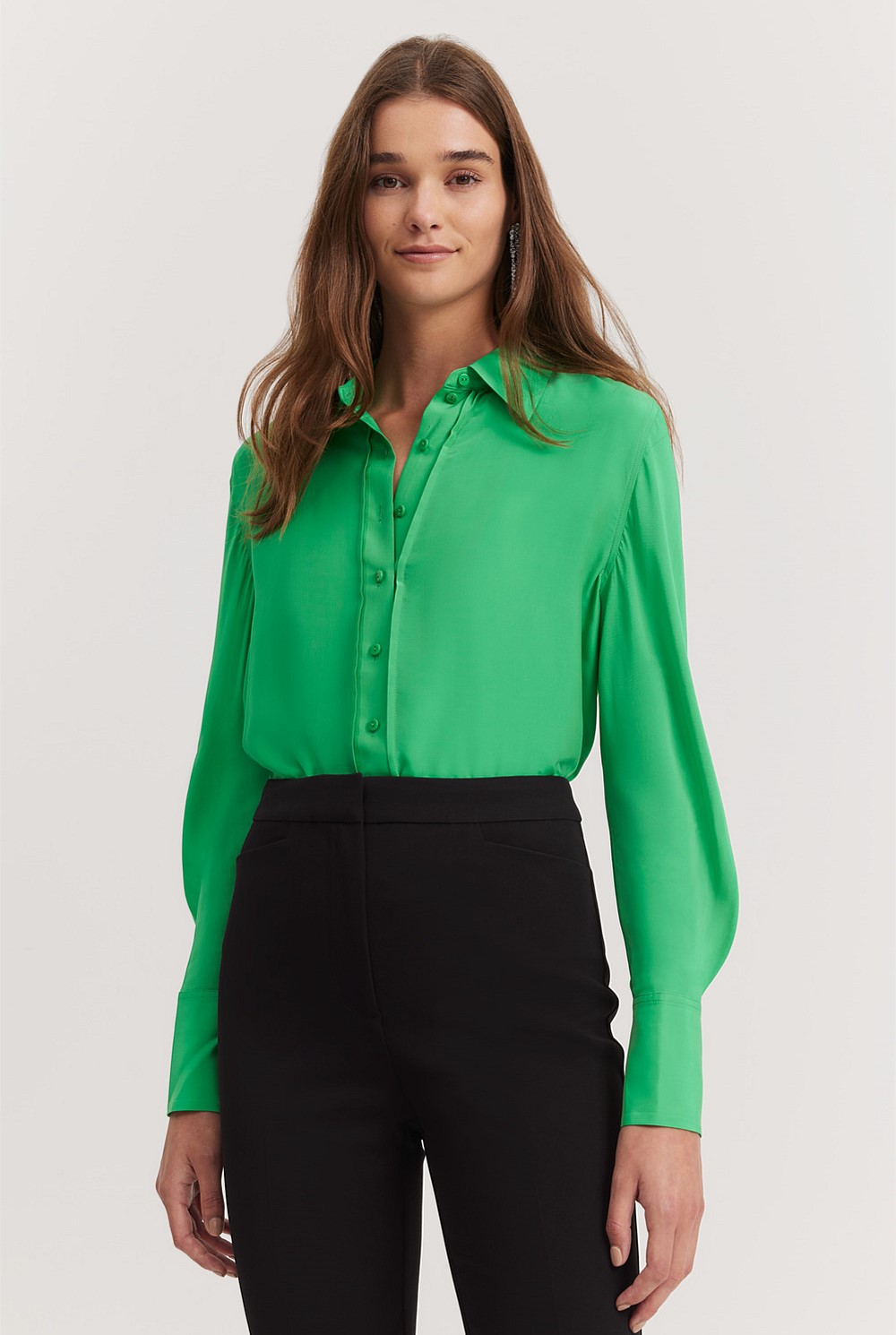 Summer Green Longline Shirt - Shirts | Country Road
