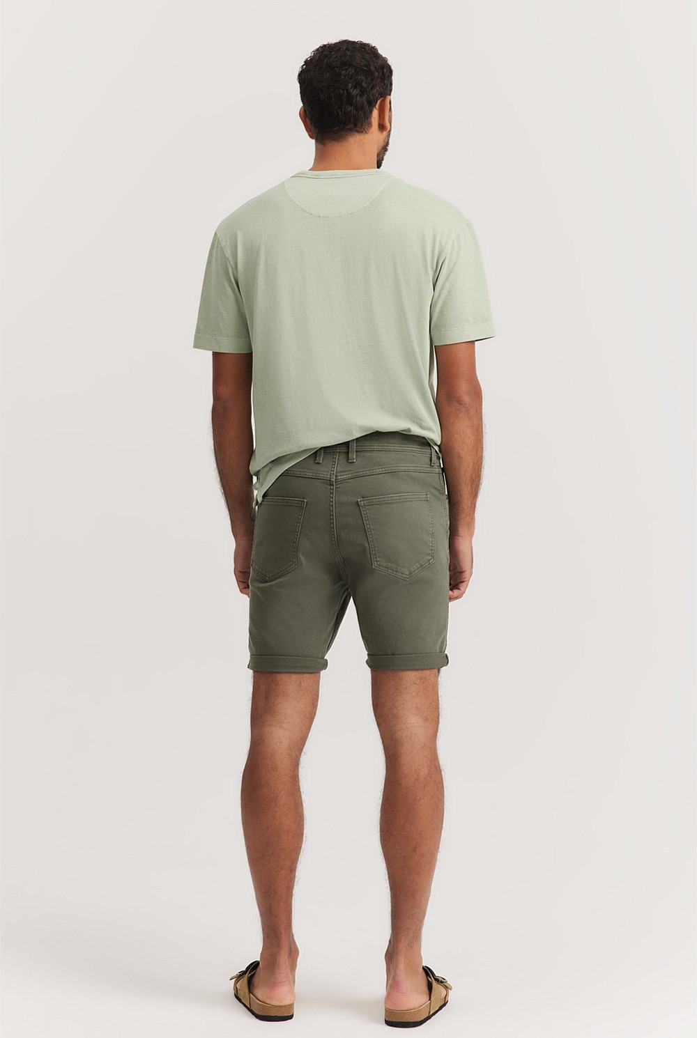 Khaki Garment Dyed Denim Short - Denim & Jeans | Country Road