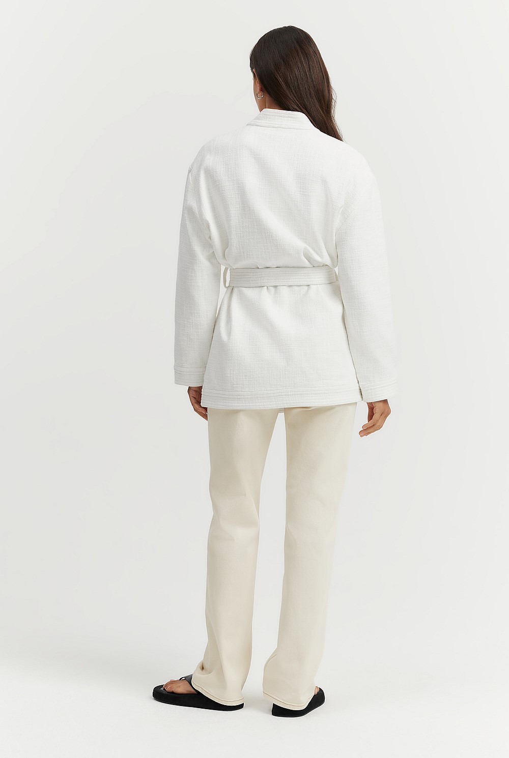 Antique White Stitch Detail Jacket - Work | Country Road