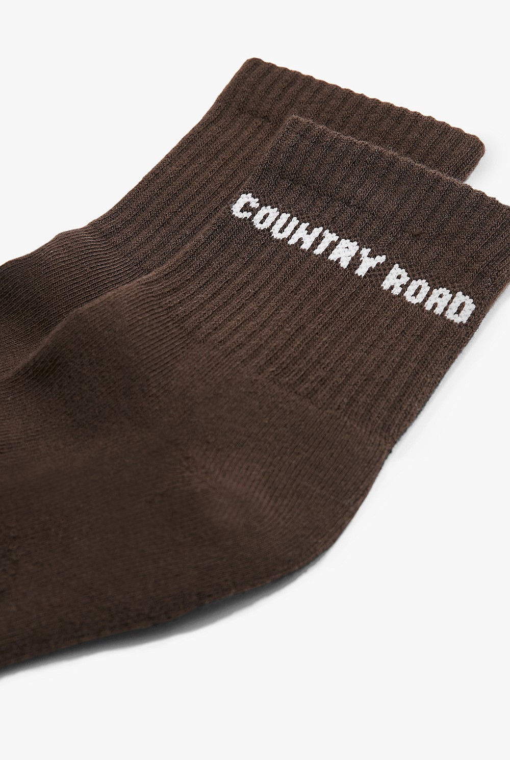 Chocolate Australian Cotton Blend CR Sport Quarter Crew Sock - Socks ...