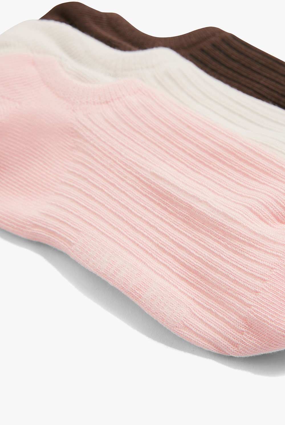 White Australian Cotton Blend Rib Secret Sock Pack of 3 - Socks ...