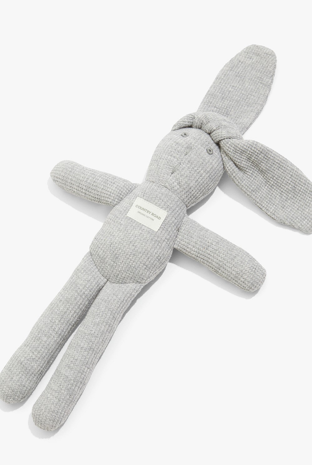 Light Grey Marle Organically Grown Cotton Waffle Bunny - Accessories ...