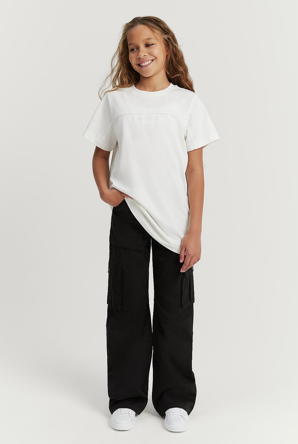 Teen Utility Pocket Pant - Natural Fibres | Country Road