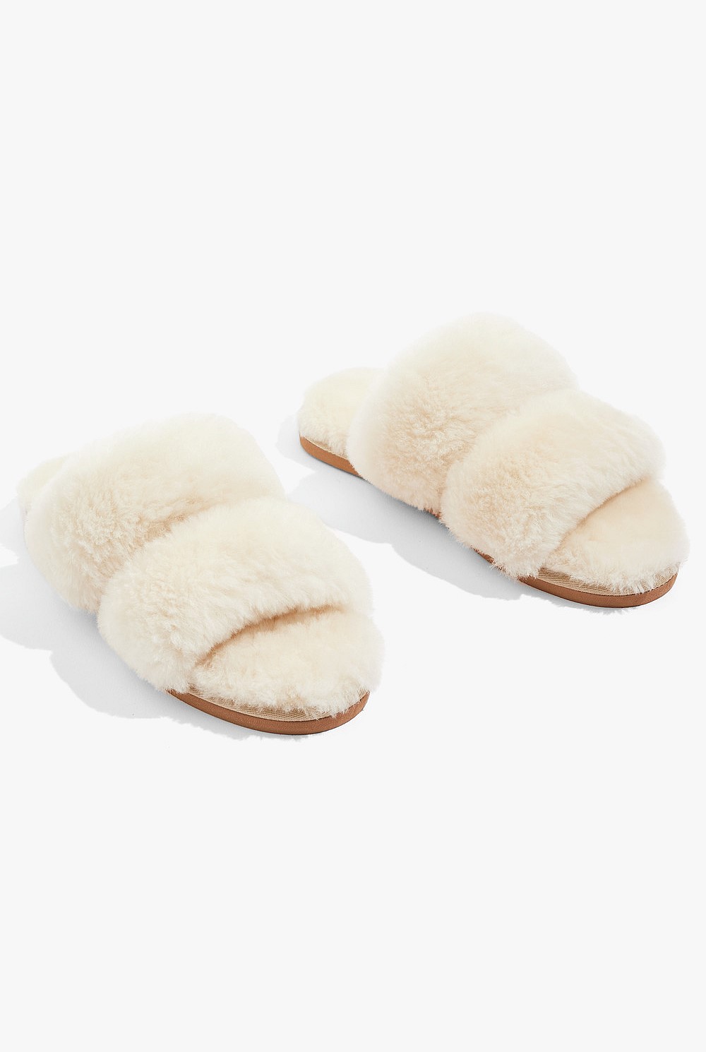 Sand Australian Made Shearling Double Slide - Flats | Country Road